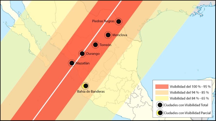 Eclipse Solar del 8 de Abril de 2024: Hora, Trayectoria y ...